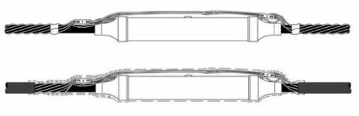 3M™ Molded Rubber Splice 5451R-CIR-1/0-840, CN and JCN Cable, 25/28 kV ...