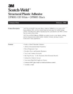 3M™ Scotch-Weld™ Structural Plastic Adhesive DP8005 | 3M Malaysia