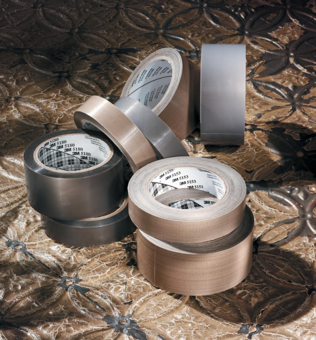 3M™ General Purpose PTFE Glass Cloth Tape 5151 Light Brown, 19-1/2 in x ...