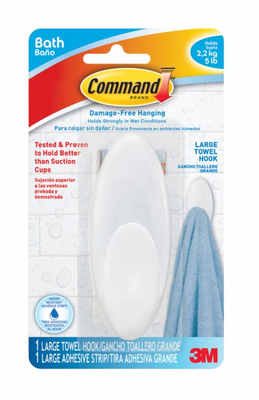 MÓC DÁN TƯỜNG NHÀ TẮM COMMAND™ BATH-17, 2.2 KG | 3M Việt Nam