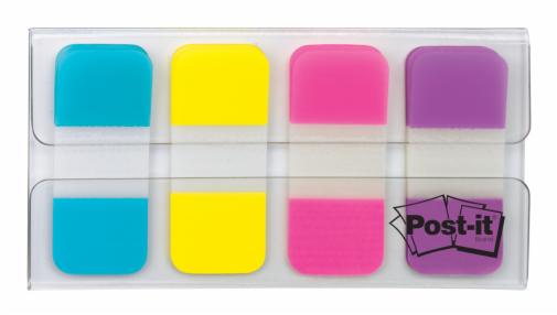 Onglets Post-it® 676-AYPV, turquoise, jaune, rose, violet, 15,8 mm x 38 ...