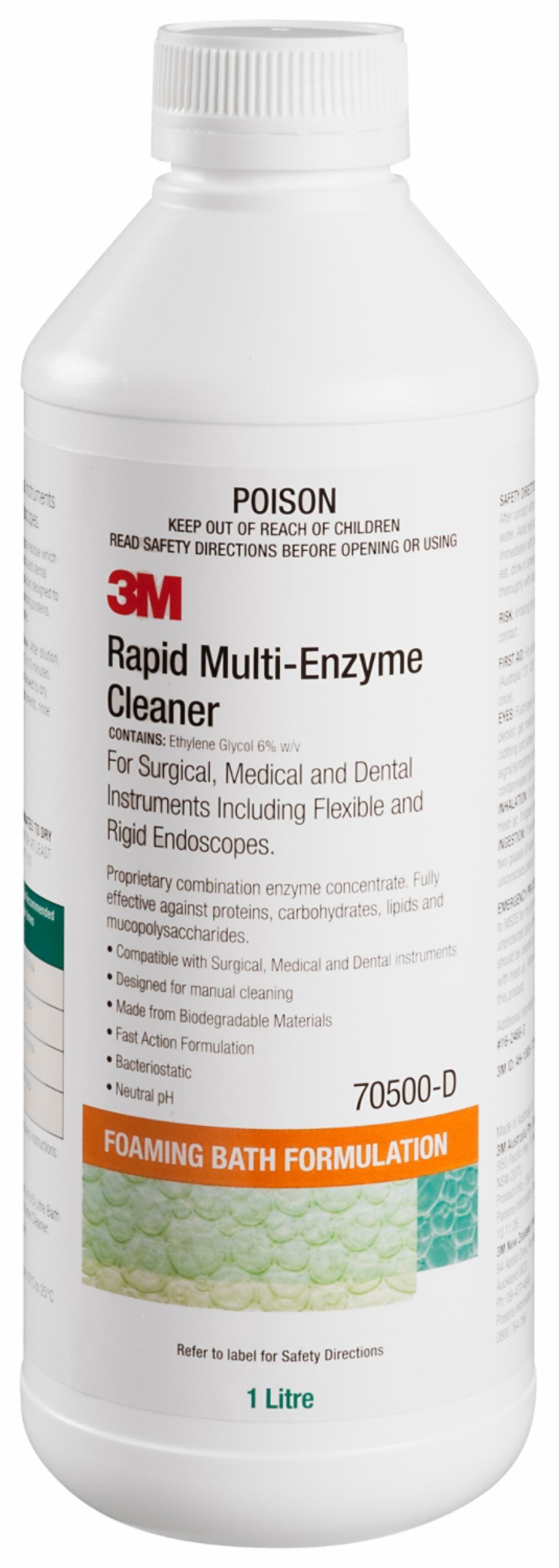 3M™ Rapid Multi-Enzyme Cleaner 70500-D | 3M New Zealand