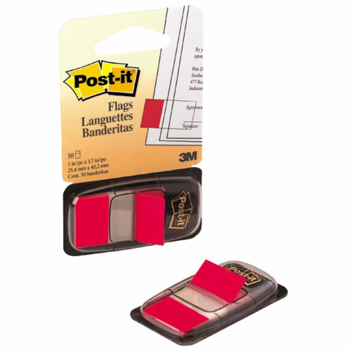 Banderitas Adhesivas Post It® Señaladores De Página Rojo 4 3 Cm X 2