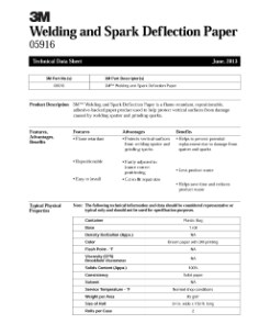 3M™ Welding and Spark Deflection Paper, 05916, 24 in x 150 ft, 2 per ...