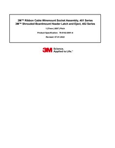 3M™ Shrouded Boardmount Header 1.27 mm (0.050 in) Pitch Latch and Eject ...