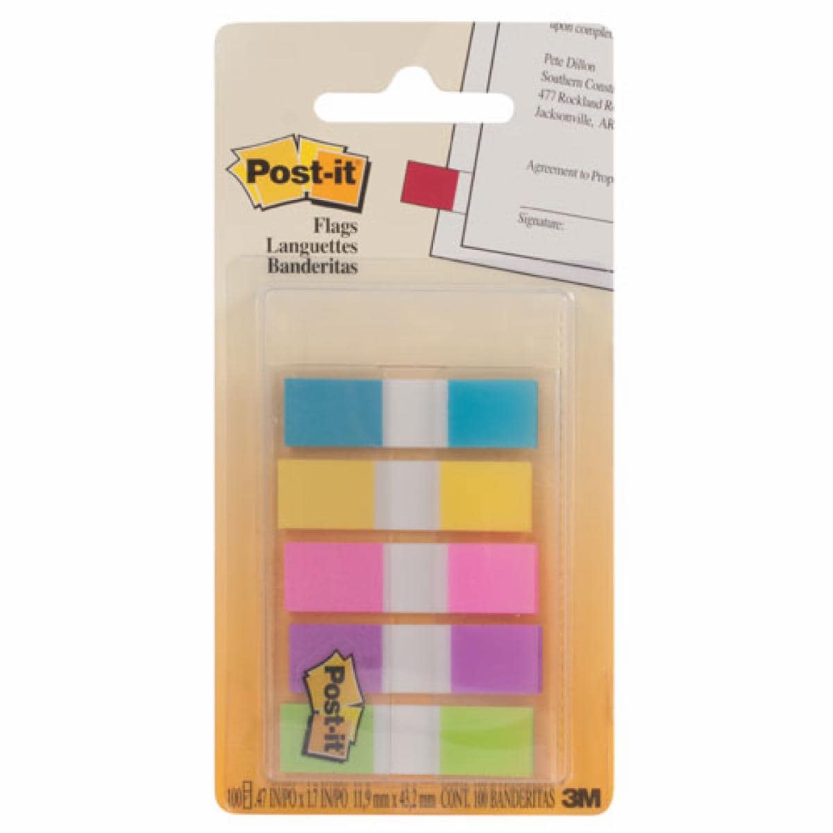 Banderitas Adhesivas Post It® Colores Flúo Surtidos 5 Blocs Paquete